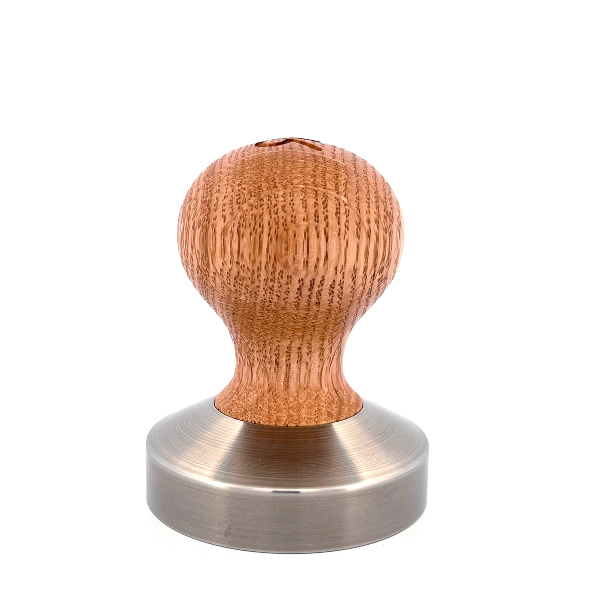 Ball Tamper Handle in Oak — Reg Barber